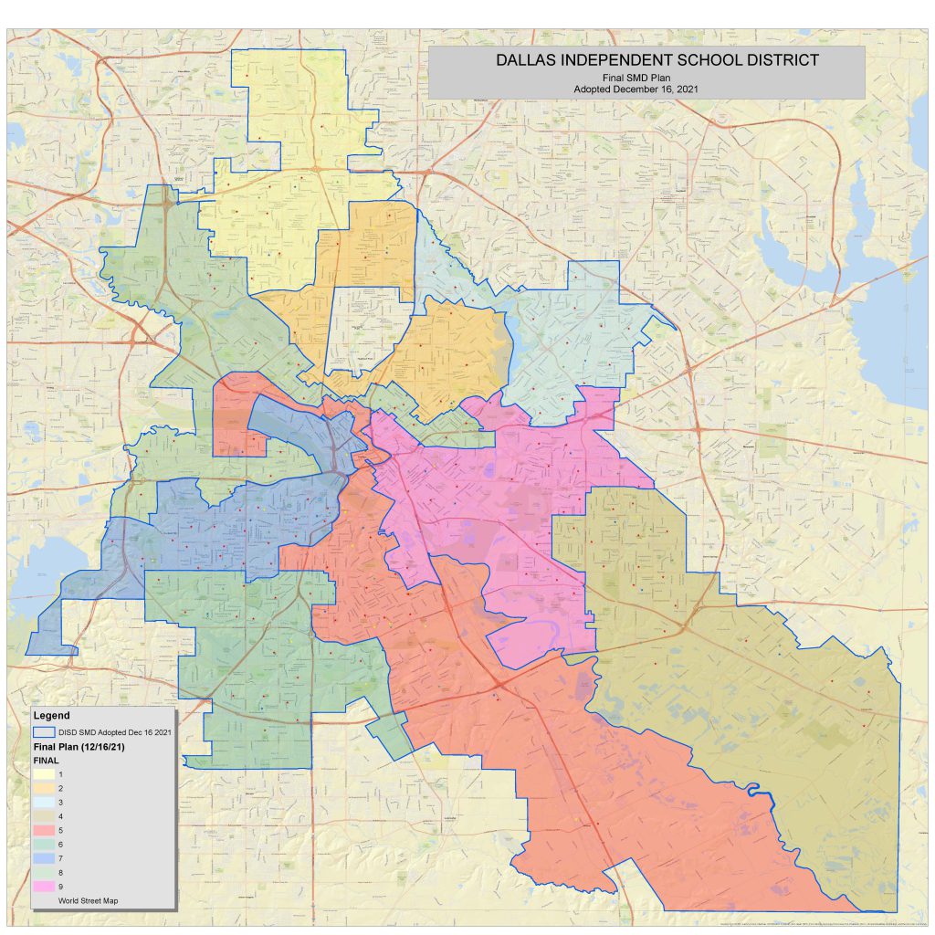 Final redistricting | Dallas ISD Staff News
