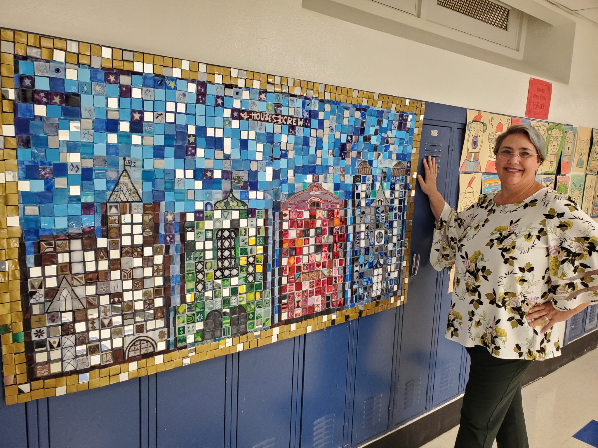 Art teacher builds community through mosaic mural | Dallas ISD Staff News