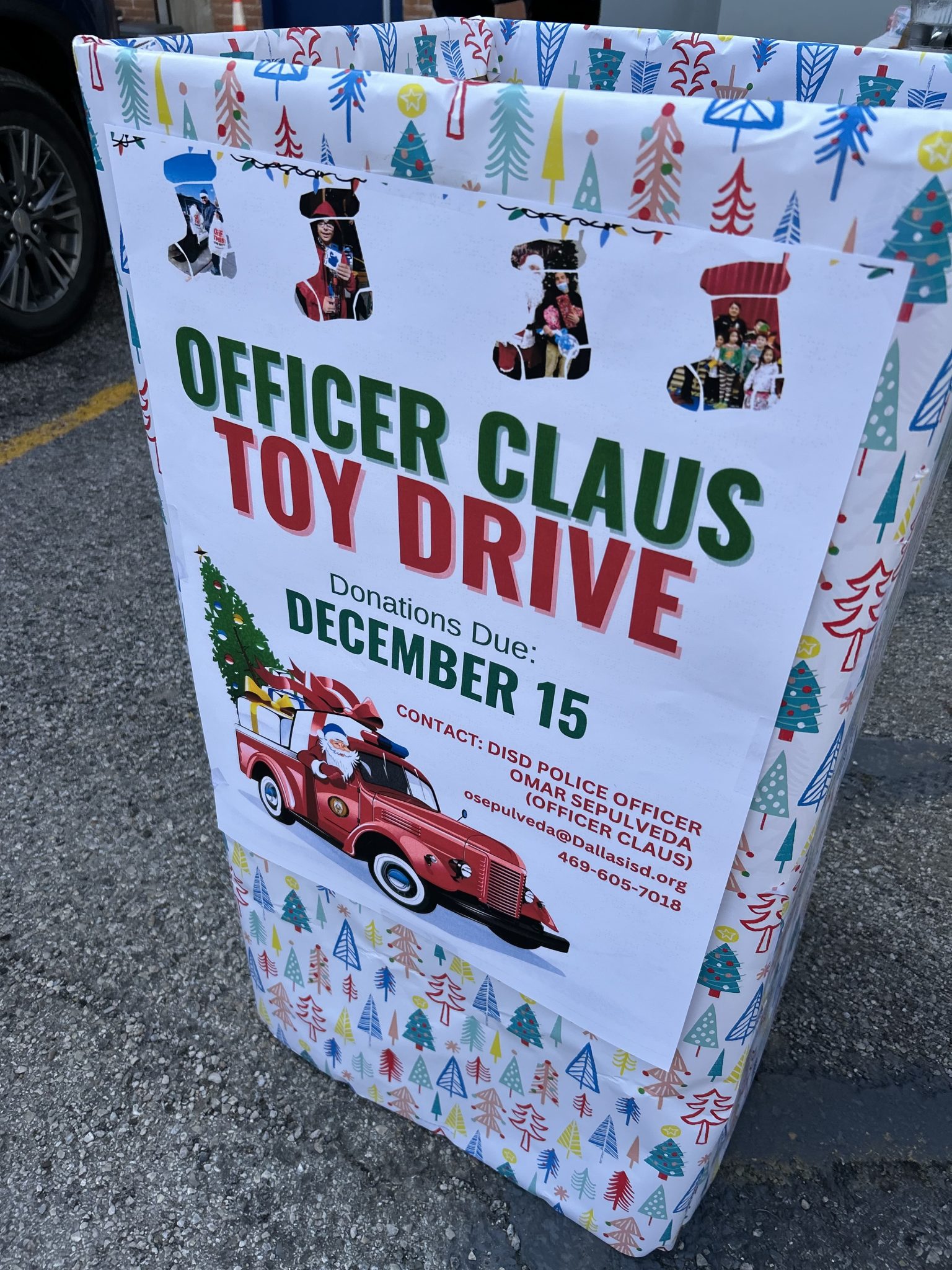 Police officer spreads cheer one toy at a time | Dallas ISD Staff News